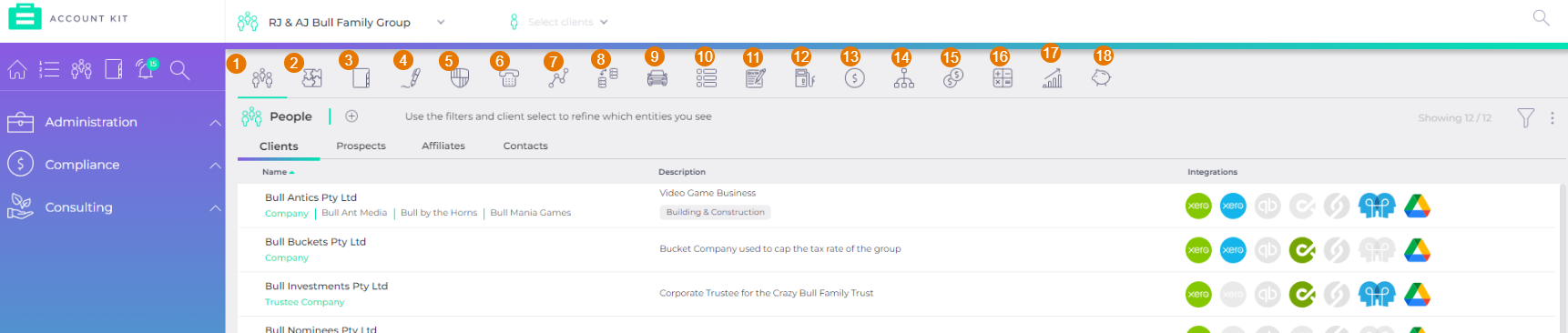 Managing Clients & Contacts – AccountKit Support Center