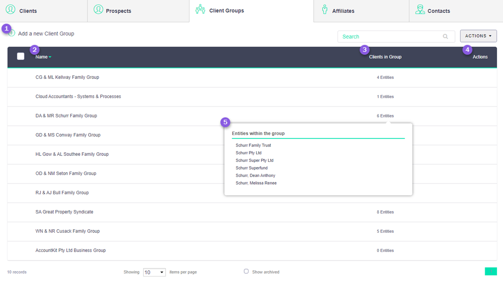 Managing Clients & Contacts – AccountKit Support Center