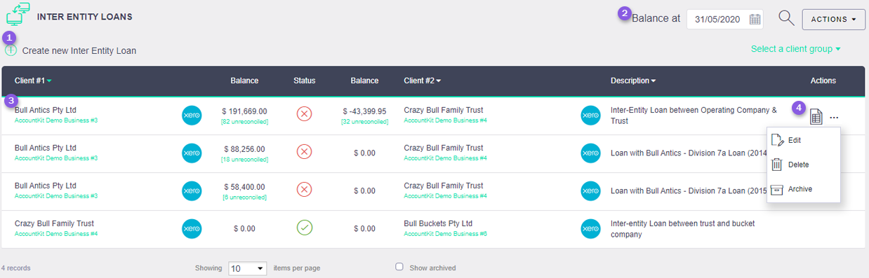 Inter-Entity Loan Reconciliation Tool – AccountKit Support Center